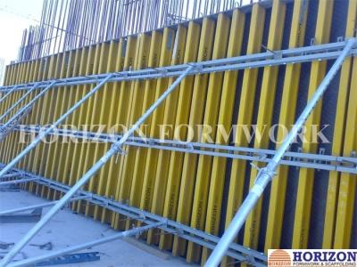 China Easy-to-Assemble Wall Formwork System H20 Timber Beam Steel Walers 6.0m Panel for sale
