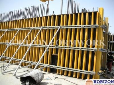 China Concrete Wall Forming System H20 Beam Steel Walers 200mm Height 80mm Width for sale