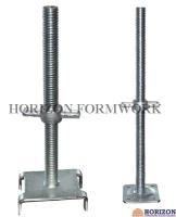 China High Strength Steel Scaffolding Jack Head Screw BS1139 ACME Thread 150x150mm Plate for sale