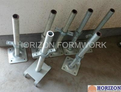China Q235 Steel Scaffold Screw Jack Adjustable Base Jack Painted Surface 34mm Solid 400mm for sale