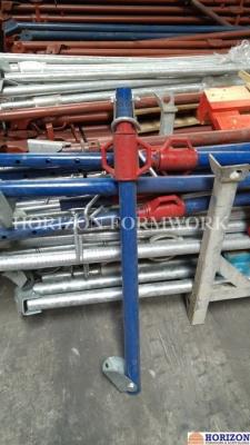 China Turnable Handle Adjustable Steel Prop 1.0-5.0m Tubular Tilted Panel Brace for Column Formwork Stabilization for sale