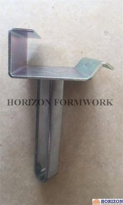 China Adjustable Floor Prop Fork Head Q235 Steel Plate for H20 Beam Slab Formwork 140x80x200mm for sale