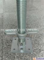 China Heavy Duty Scaffold Screw Jack Q235 Steel 48mm x 820mm with Base Plate 150x150mm for sale