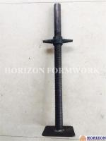 China Hi-Tensile Steel Adjustable Screw Jack Base Jack Pipe 38x4mm Hot Dip Galvanized 600mm for sale