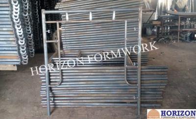 China Q235 Steel Scaffolding Frame 1524x1700mm Stable Frame Scaffolding System 42mm Tube for sale