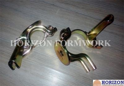 China Galvanized Yellow Scaffolding Single Coupler 48.3mm Wedge Type 0.74kg for sale