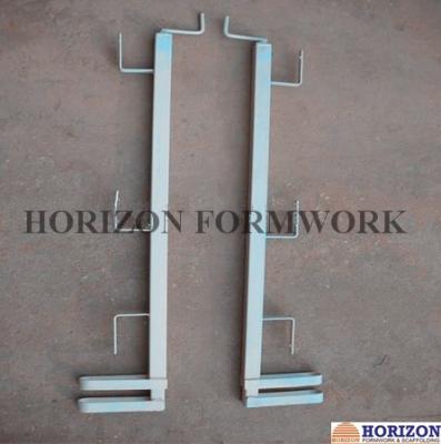 China Q235 Steel Scaffold Guard Rail 1.5m Height Adjustable Up to 400mm Slab Thickness for sale