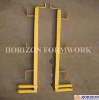 China Galvanized Universal Scaffold Safety Rail Post 1.5m Height Adjustable Clamp 30mm Tube for sale