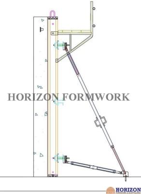 China Construction Wall Forming Systems with Top Scaffold Brackets 200mm H20 Beams Safety Platform for sale