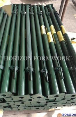 China Green Painted Adjustable Telescopic Steel Prop 1.7-5.5m Height High Stability for Slab Formwork for sale