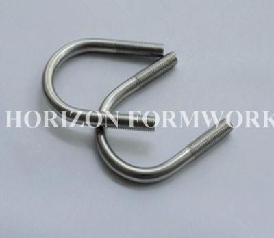 China U Shape Anchor Bolts with Nuts M6-M24 150-1000mm for Concrete Foundation Construction for sale
