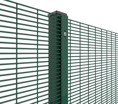 China 358 Welded Wire Mesh Security Fence 76.2x12.7mm 4mm Wire for Prison Airport Port for sale