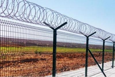 China Galvanized Concertina Razor Wire 0.5mm Thickness for High Security Fence Systems for sale