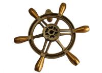 China Aluminum Alloy Golden Yacht Steering Wheel 15