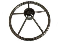 China Stainless Steel Sailboat Steering Wheel Five Spokes And Central Cap Included for sale