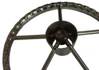 China Stainless Steel Sailboat Steering Wheel Five Spokes And Central Cap Included for sale