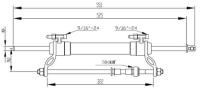 China Compact Design Marine Hydraulic Steering Cylinders Up To 90 HP For Fishing Boats for sale