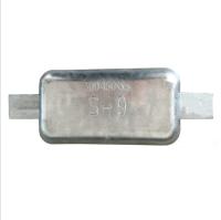 China Durable Anti Corrosion Sacrificial Anode High Purity Zinc Ingot Material for sale