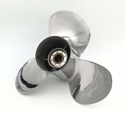 China Light Weight Stainless Steel Propeller , Replacement Boat Propellers For Outboard Motor for sale