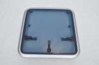 China 575x575mm Anodized Aluminum Square Hatch Porthole With Tempered Glass For Marine Boat Yacht for sale