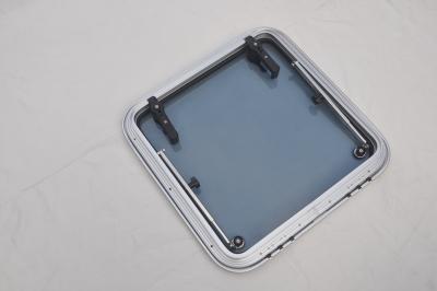 China 525x525mm Anodized Aluminum Square Hatch Porthole With Tempered Glass For Marine Boat Yacht for sale