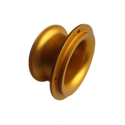 China Custom Turning Yellow Gold Anodizing Roughness Ra1.2 CNC Aluminum Parts for sale