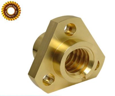 China Ra1.6 Brass Cnc Lathe Machining Parts Sandblasted Engine Fitting Tuofa for sale