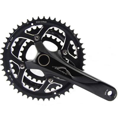 China CNC Aluminum Bicycle Crankset Lightweight Hinge Gear Set for sale