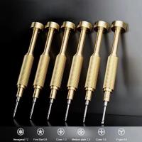 China IFixes IN2 Y0.6 0.8 2.5 Brass Mini Mobile Repair Screwdriver Set For IPhone Screen for sale