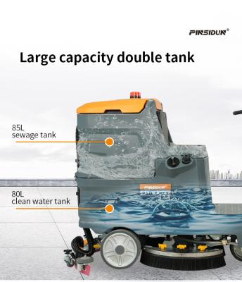 China 70L Autonomous Ride On Floor Scrubber Dryer For Industrial Cleaning for sale