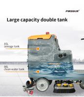 China Industrial Auto Scrubber Floor Machine Ride On For 6000 sq.m Cleaning for sale