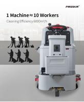 China Custom Cement Floor Scrubber Machine Sweepers 24V for sale