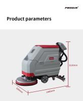 China 500W Robot Walk Behind Floor Scrubber 70dB Vacuum Motor for sale