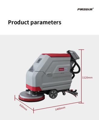 China 500W Robot Walk Behind Floor Scrubber 70dB Vacuum Motor for sale