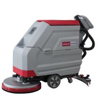 China Walk Behind Garage Floor Scrubber Machine 24V 100Ah for sale
