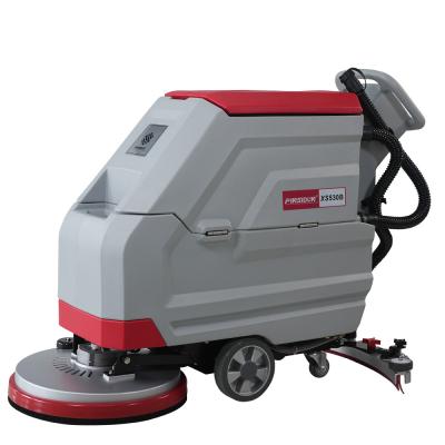 China Walk Behind Garage Floor Scrubber Machine 24V 100Ah for sale