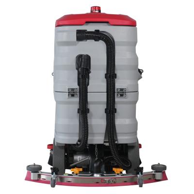 China 75L Electric Warehouse Floor Cleaner Scrubber Machine For Hotel for sale