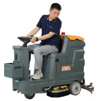 China Industrial Auto Scrubber Floor Machine Ride On For 6000 sq.m Cleaning for sale