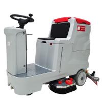 China Supermarket Ride On Floor Sweeper Cleaning Machine Automatic 24V for sale
