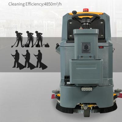 China 500W Industrial Ride on Floor Scrubber Dryer For Shopping Mall for sale