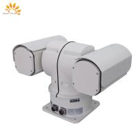 China Precision Infrared PTZ Camera Dual Sensor T Shape Thermal Camera Laser IP67 Rated With 360 Degree Pan Range for sale
