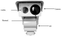 China FCC  Grade Thermal Camera For Border Security , White Infrared Thermal Camera for sale