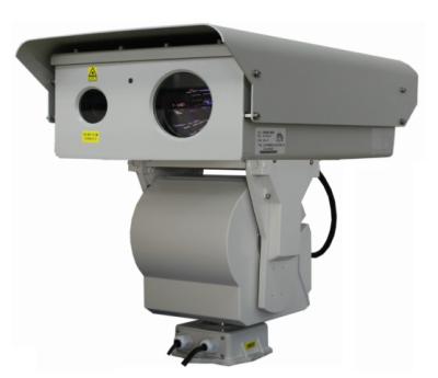 China Border Surveillance PTZ Infrared Camera , Long Range CMOS Laser Camera for sale