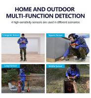 China PQWT-L7000 Pipe Leak Detector Indoor Outdoor 5m Depth 4 Sensor Kit for sale