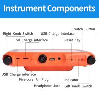 China PQWT L40 Water Leak Detector 50cm Depth Triangular Sensor Pipeline Leakage Locator for sale