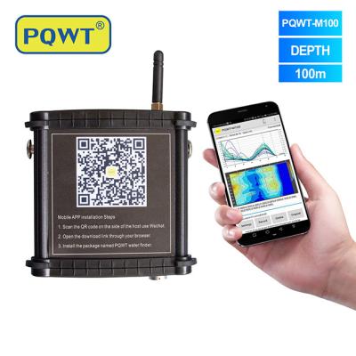 China PQWT-M100 Groundwater Detector 100M Depth with 30 Frequency Electromagnetic Detection for Well Drilling for sale