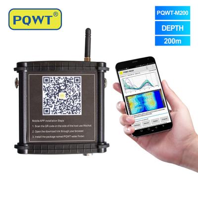 China PQWT M200 Water Detection Machine 200m Depth Underground Water Detector Mobile Phone for sale
