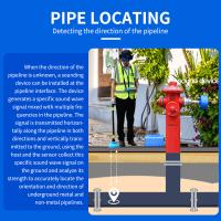 China PQ-BT Series 3-in-1 Wireless Water Leak Detector with 5000Hz Acoustic Detection and Pipeline Location for sale
