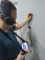 China PQWT L Plumbing Water Leak Detector with 50cm Detection Depth and Dual Sensors for Household Pipe Inspection for sale