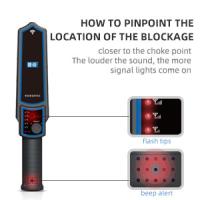 China PQ CD Pipe Blockage Detector with 20m and 30m Signal Line Length for Pipeline Foundation Water Leak Detection for sale